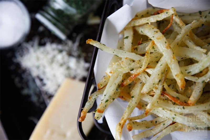 Double-Baked Crazy-Crisp Parmesan Oven Fries - Tried and Tasty