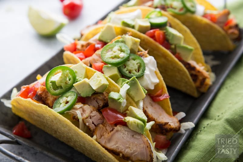 Fire Grilled Chicken Tacos - Tried and Tasty
